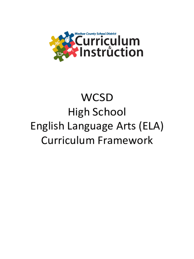 Fillable Online Wcsd High School Ela Curriculum Framework Fax Email ...