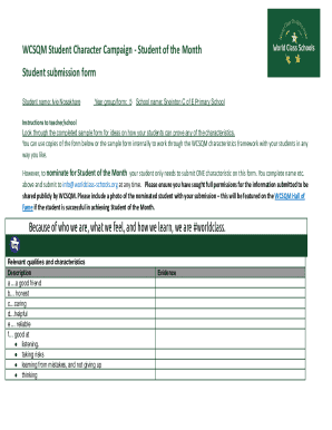 Fillable Online Student Submission Form Fax Email Print - pdfFiller