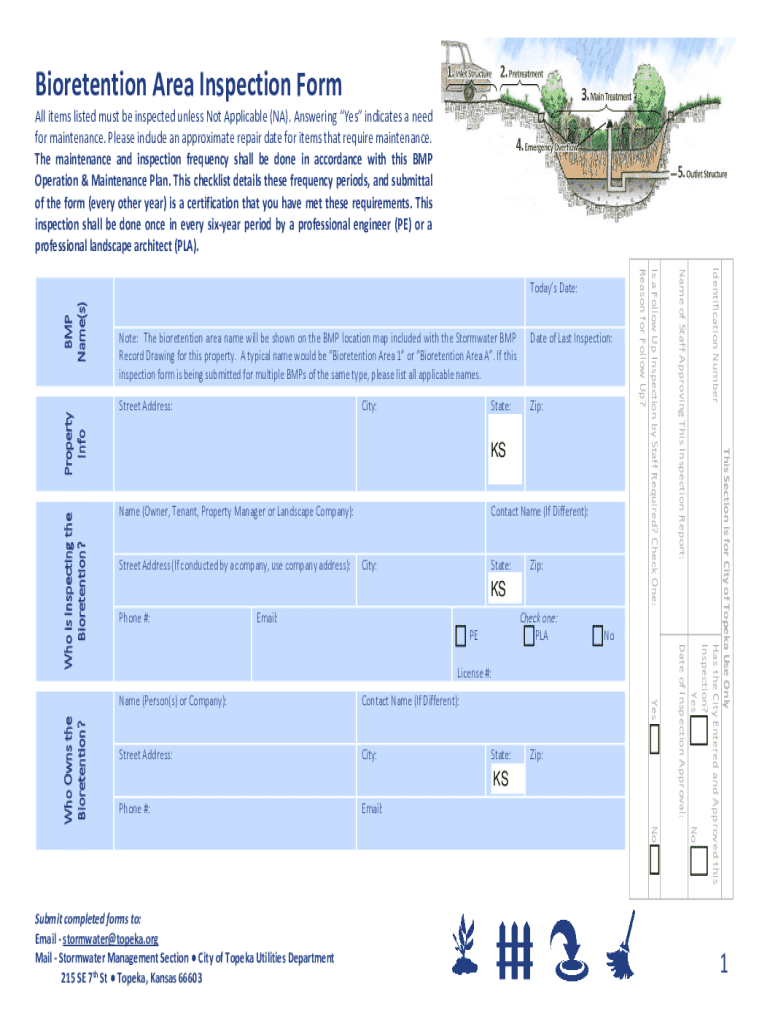 Fillable Online Bioretention Area Inspection Form Fax Email Print - pdfFiller