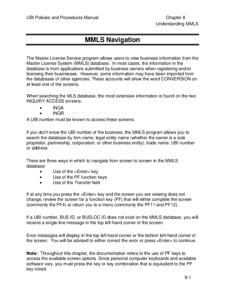 Fillable Online Chapter 8 - Understanding Mmls Fax Email Print - pdfFiller