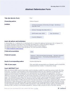 Fillable Online Abstract Submission for Mir-based Predictive Models Study Fax Email Print ...