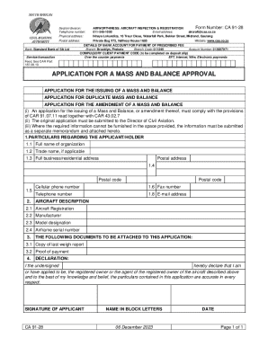 Fillable Online Airworthiness: Aircraft Inspection & Registration Fax ...
