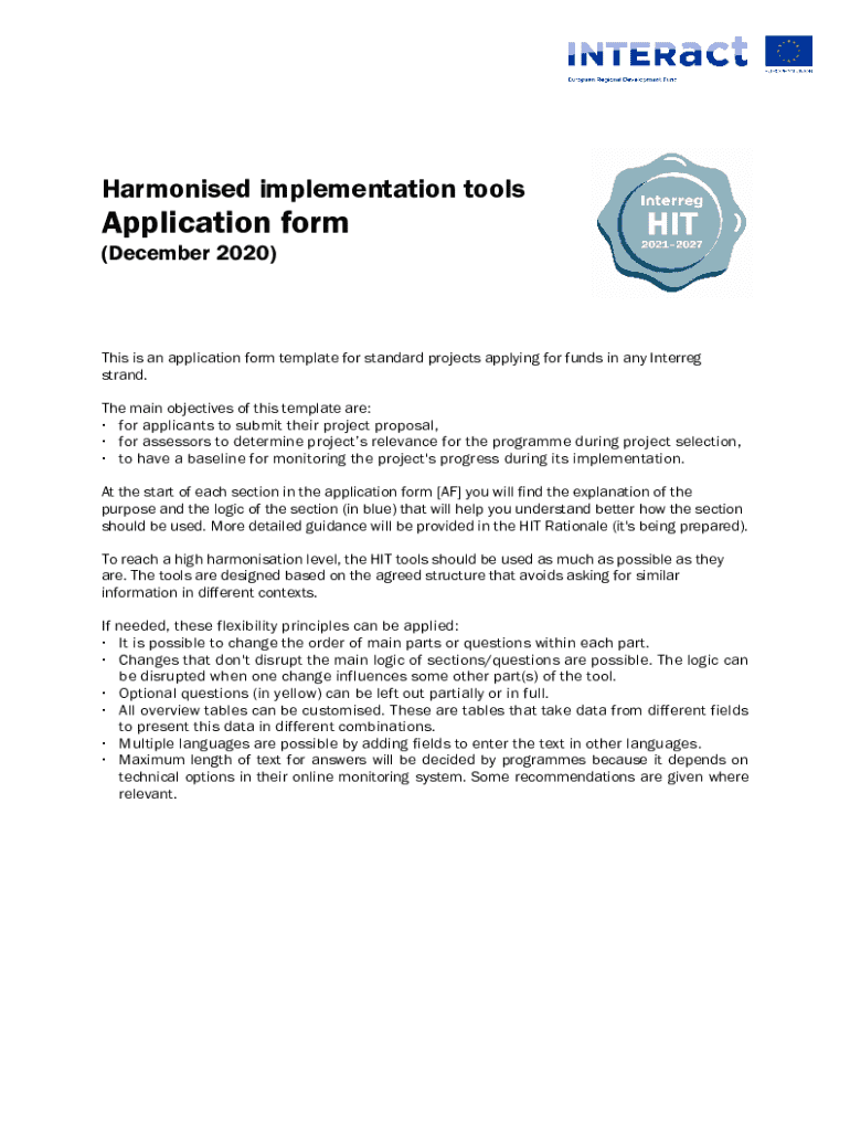 Fillable Online Harmonised Implementation Tools Fax Email Print - pdfFiller