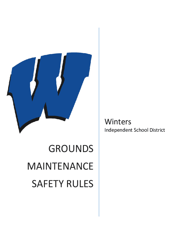 Fillable Online Grounds Maintenance Safety Rules Fax Email Print - pdfFiller