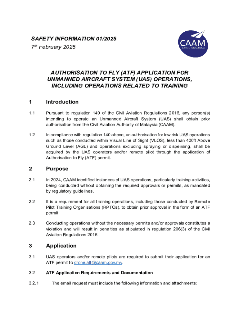 Fillable Online Atf Application for Uas Operations Fax Email Print - pdfFiller