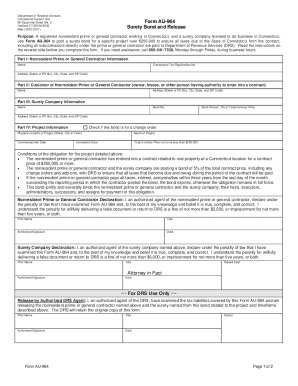 Fillable Online Surety Bond and Release Fax Email Print - pdfFiller