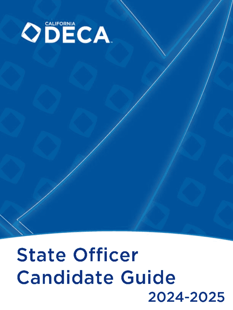 Fillable Online California Deca State Officer Candidate Guide Fax Email ...