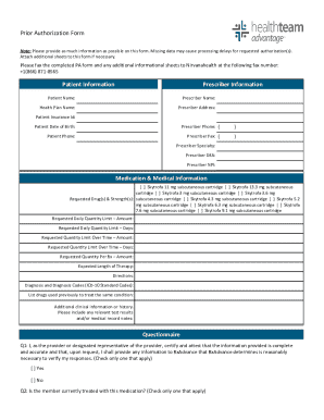 Fillable Online Prior Authorization Form Fax Email Print - pdfFiller