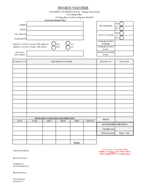 Fillable Online Invoice Voucher Fax Email Print - pdfFiller