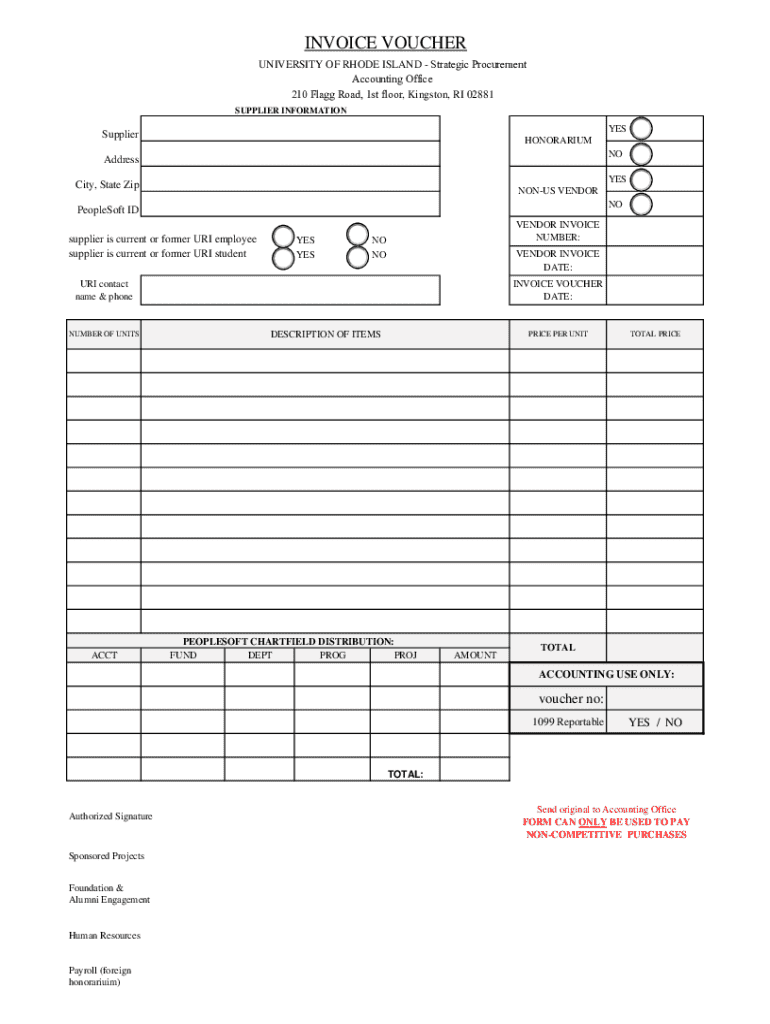 Fillable Online Invoice Voucher Fax Email Print - pdfFiller
