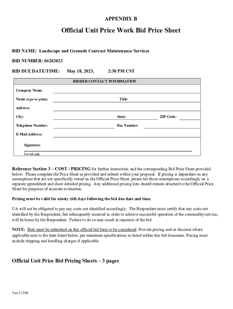 Fillable Online Landscape and Grounds Contract Maintenance Services Fax Email Print - pdfFiller