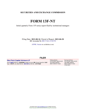 Fillable Online Initial Quarterly Form 13f Notice Report Filed by ...