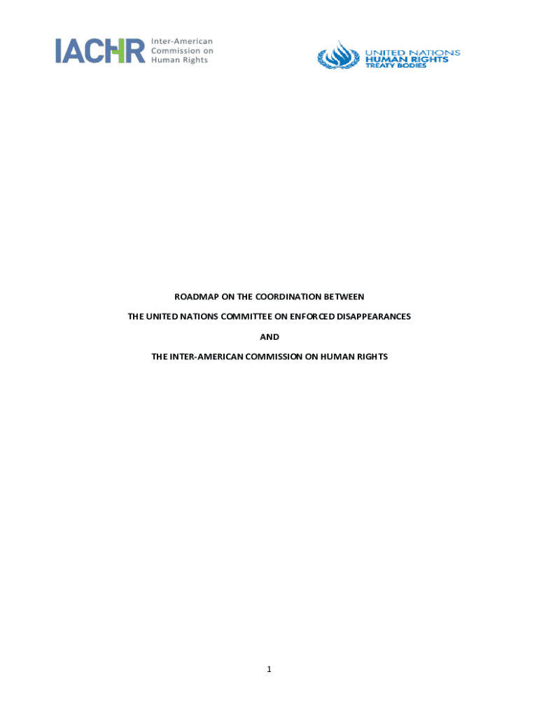 Fillable Online ROADMAP ON THE COORDINATION BETWEEN Fax Email Print - pdfFiller