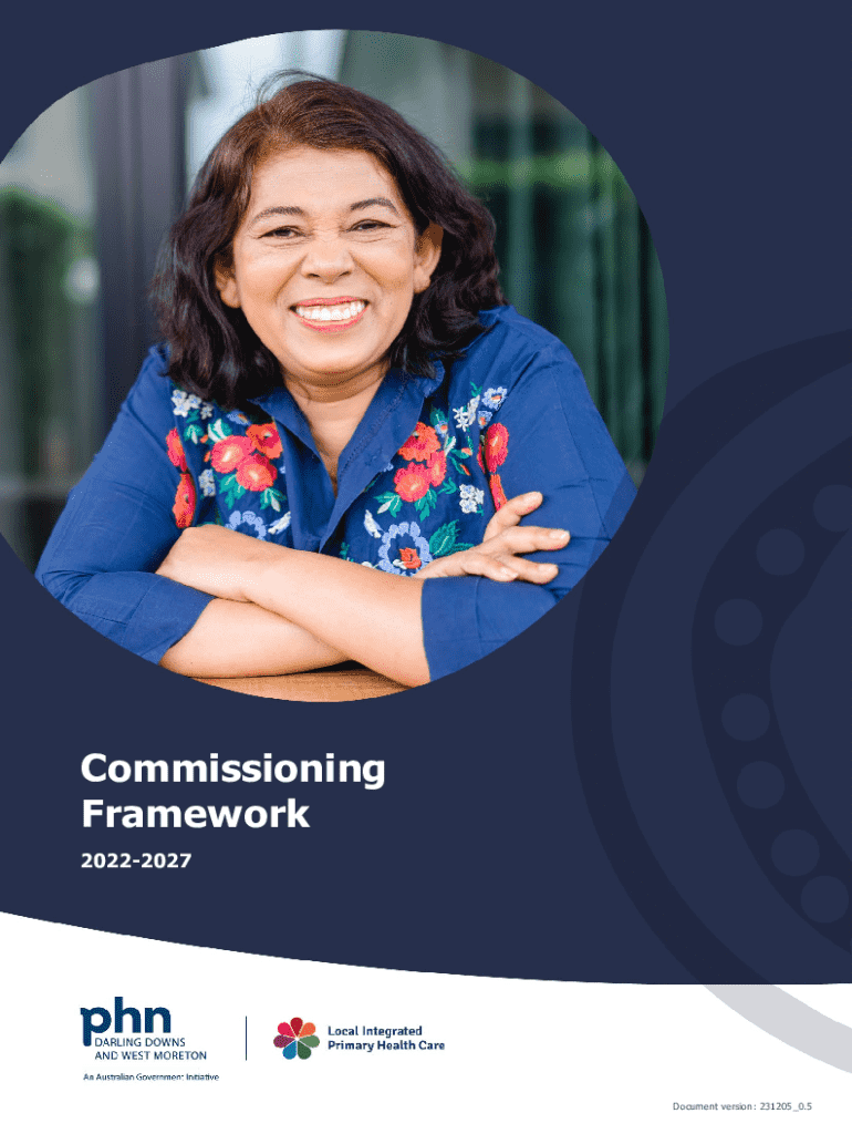 Fillable Online Commissioning Framework 2022-2027 Fax Email Print - pdfFiller