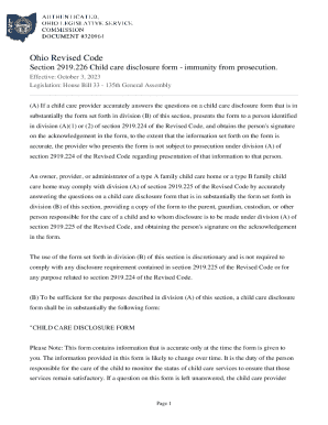Fillable Online Ohio Revised Code Section 2919.226 Child Care ...
