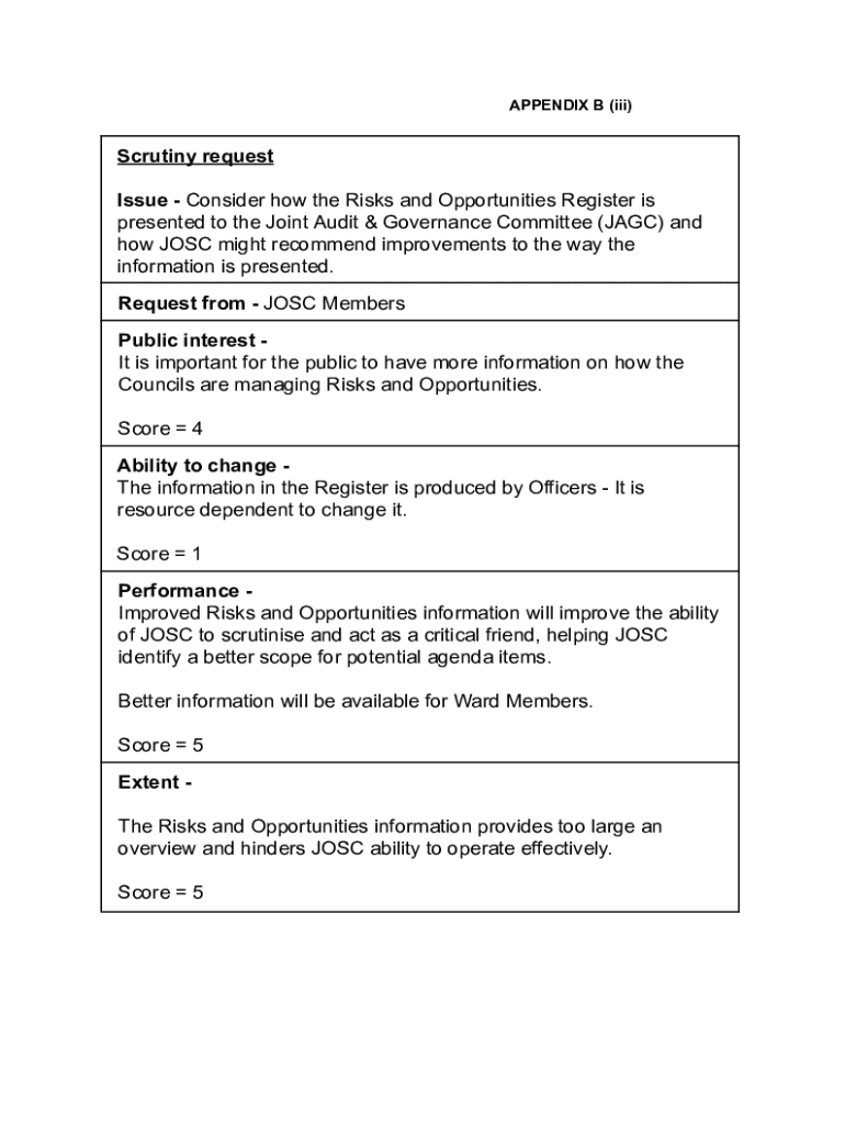 Fillable Online APPENDIX B (iii) Fax Email Print - pdfFiller