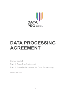 Fillable Online Data Processing Agreement Fax Email Print - pdfFiller