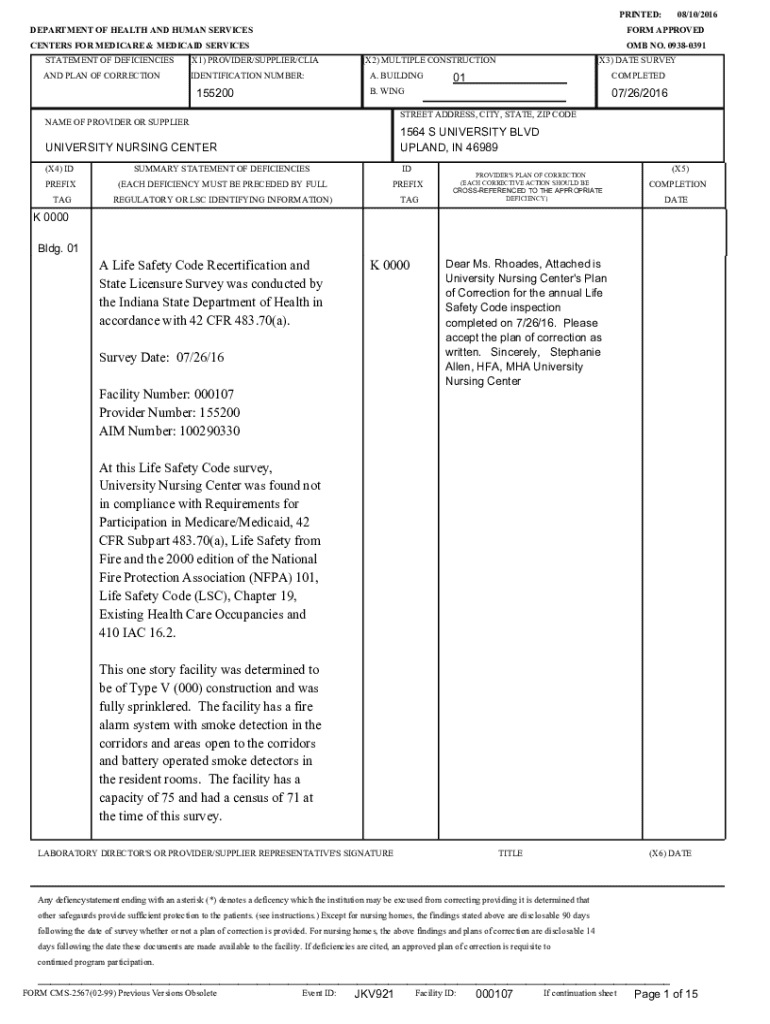 Fillable Online Department of Health and Human Services - Centers for ...
