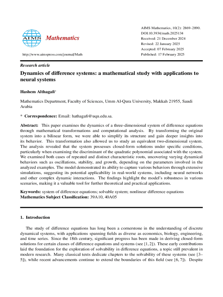 Fillable Online AIMS Mathematics, 10(2): 28692890 Fax Email Print - pdfFiller