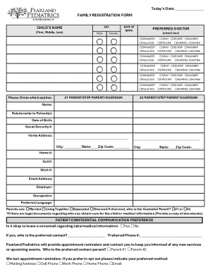 Fillable Online Family Registration Form Fax Email Print - pdfFiller