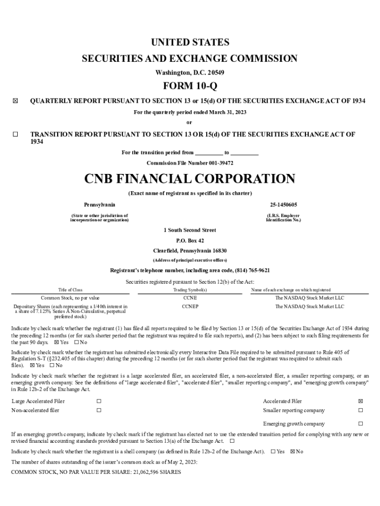 Fillable Online Quarterly Report Pursuant to Section 13 or 15(d) of the ...