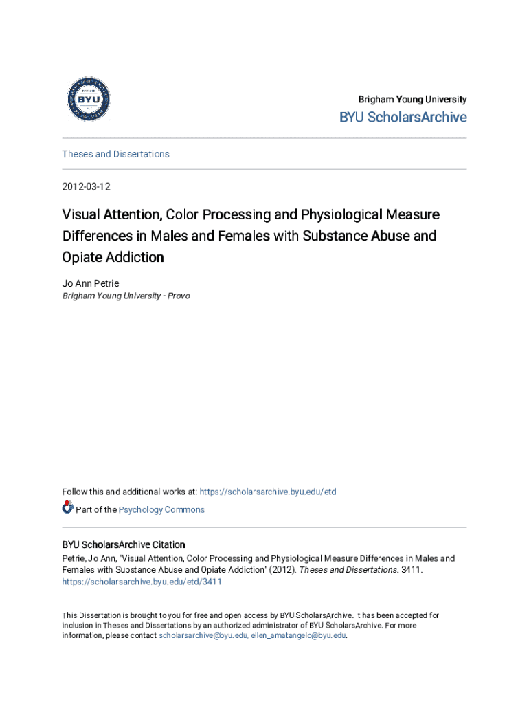 Fillable Online Visual Attention, Color Processing and Physiological ...
