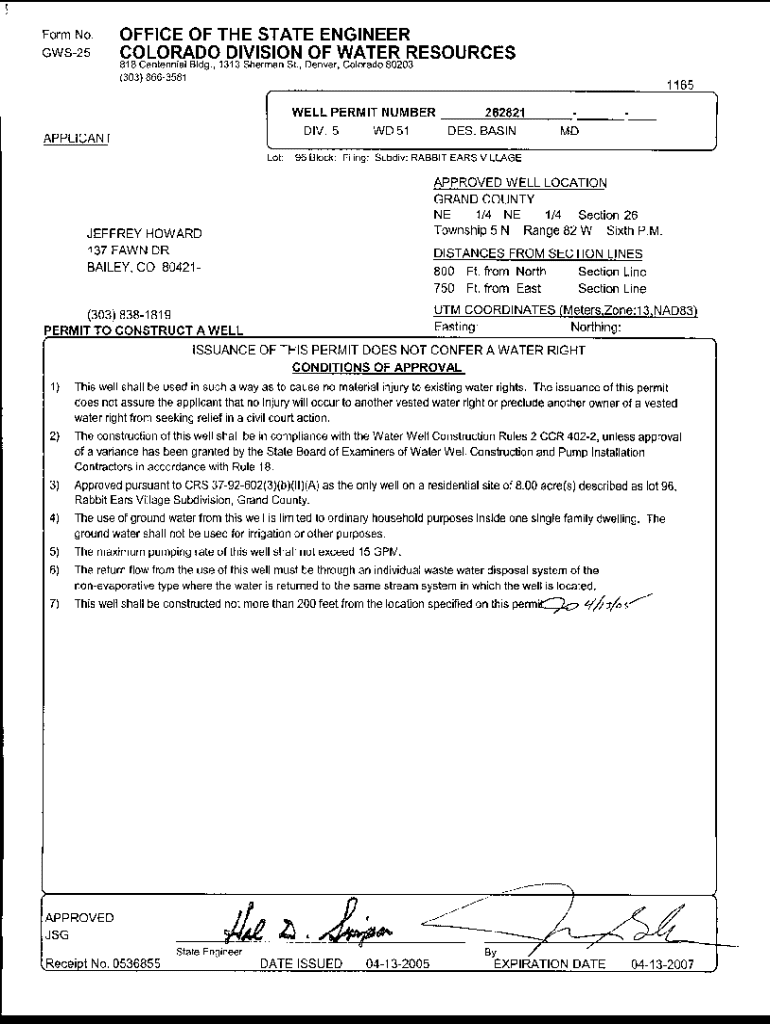 Fillable Online Well Permit Application Fax Email Print - pdfFiller