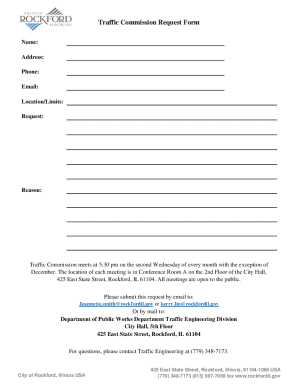 Fillable Online Traffic Commission Request Fax Email Print - pdfFiller