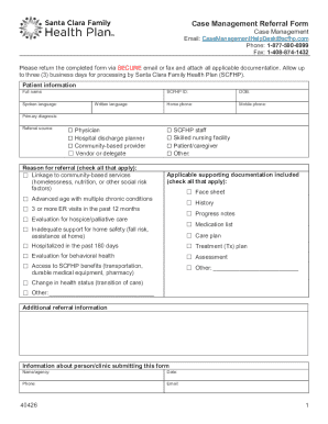 Fillable Online Case Management Fax Email Print - pdfFiller