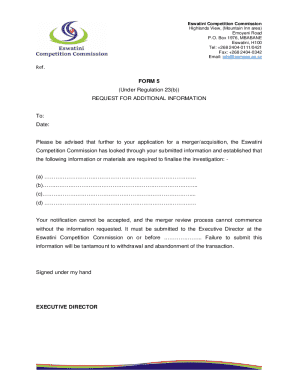 Fillable Online Request for Additional Information Fax Email Print - pdfFiller