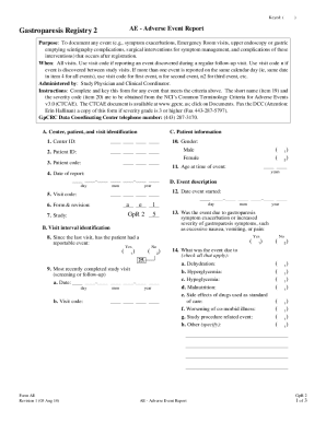 Fillable Online Ae - Adverse Event Report Fax Email Print - pdfFiller