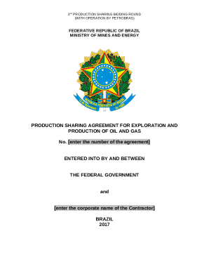 PRODUCTION SHARING AGREEMENT FOR EXPLORATION AND PRODUCTION OF OIL AND ...