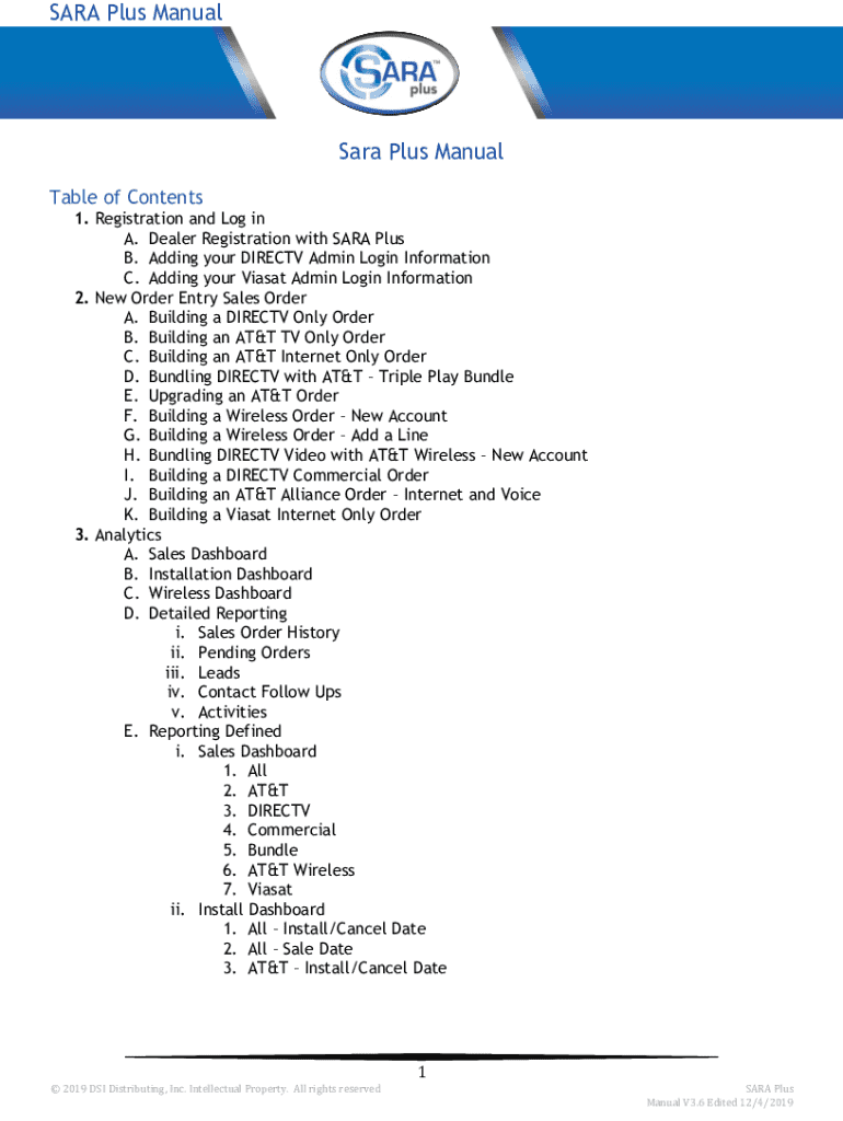 Fillable Online Sara Plus Manual Fax Email Print - pdfFiller