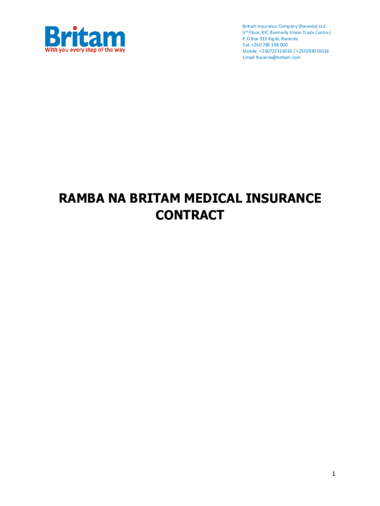 Fillable Online Britam Medical Insurance Policy Fax Email Print - pdfFiller