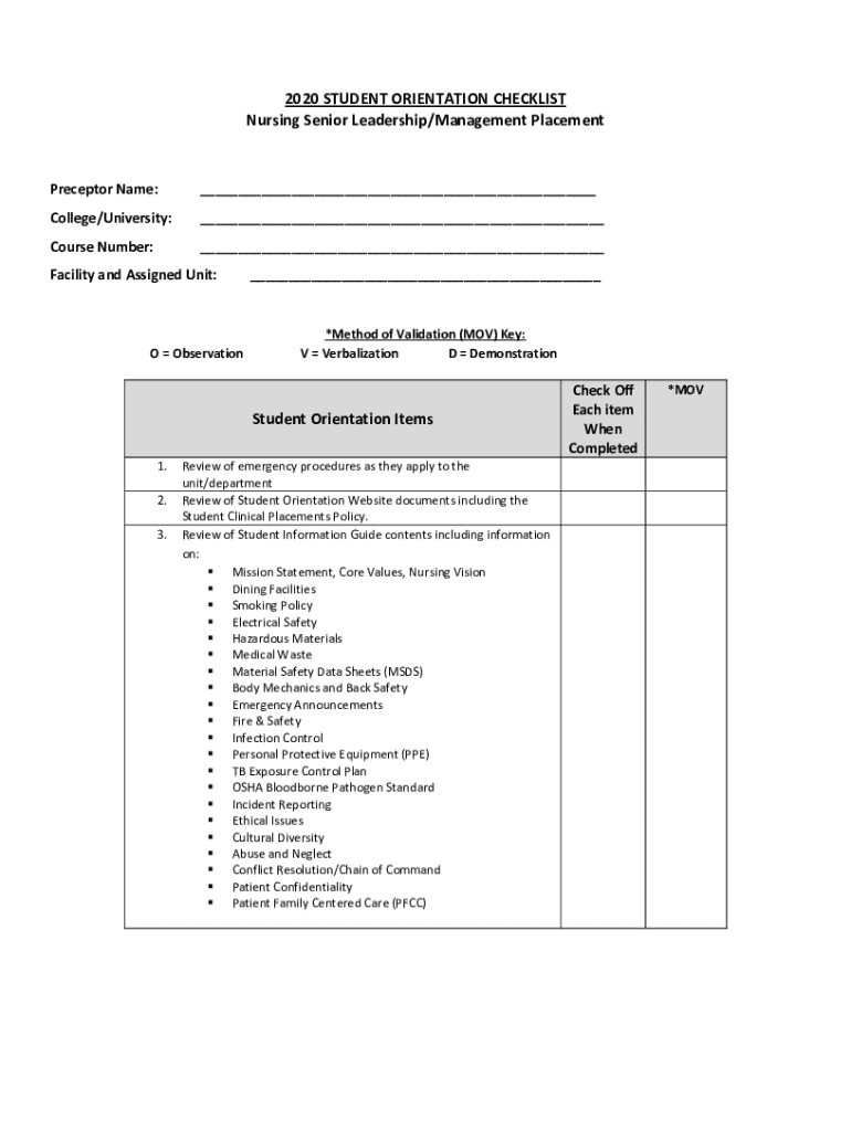 Fillable Online Nursing Senior Leadership/management Placement Fax ...