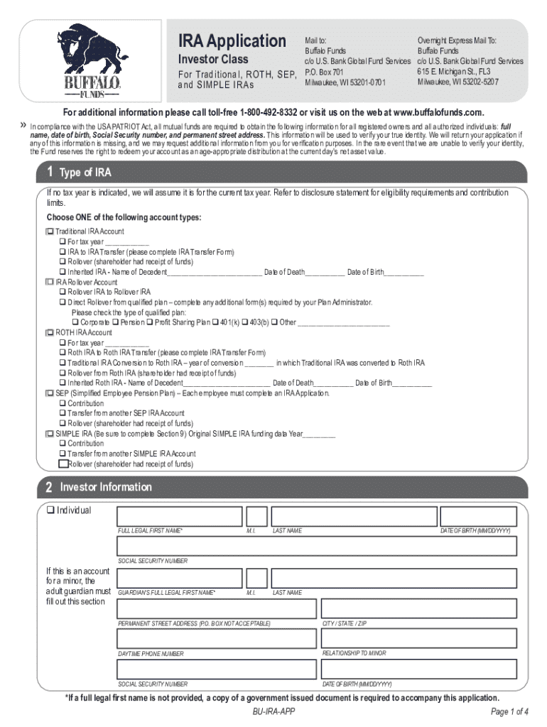 Fillable Online Ira Application Fax Email Print - pdfFiller