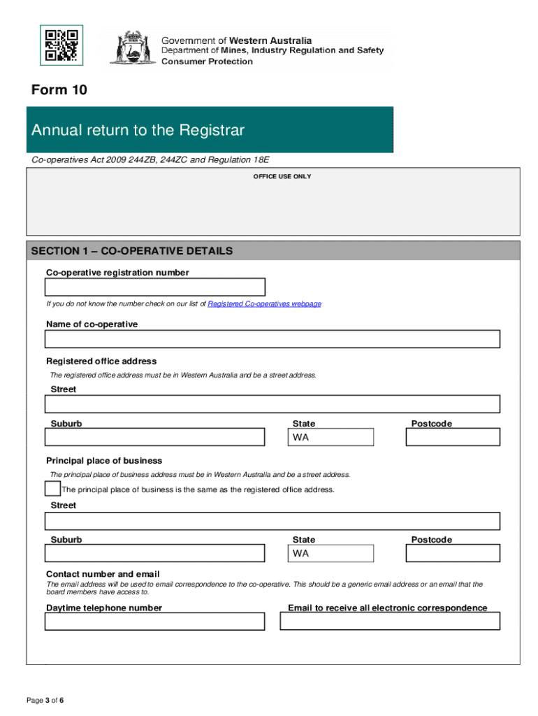 Fillable Online Annual Return to the Registrar Fax Email Print - pdfFiller