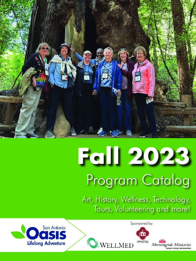 Fillable Online Fall 2023 Oasis Program Catalog Fax Email Print - pdfFiller