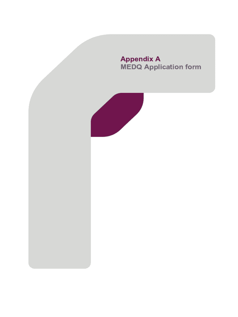 Fillable Online Medq Application Form Fax Email Print - pdfFiller