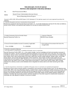 Fillable Online Notice and Request for Sole Source Approval Fax Email ...