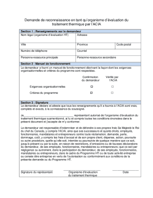 Fillable Online Demande De Reconnaissance Fax Email Print - pdfFiller