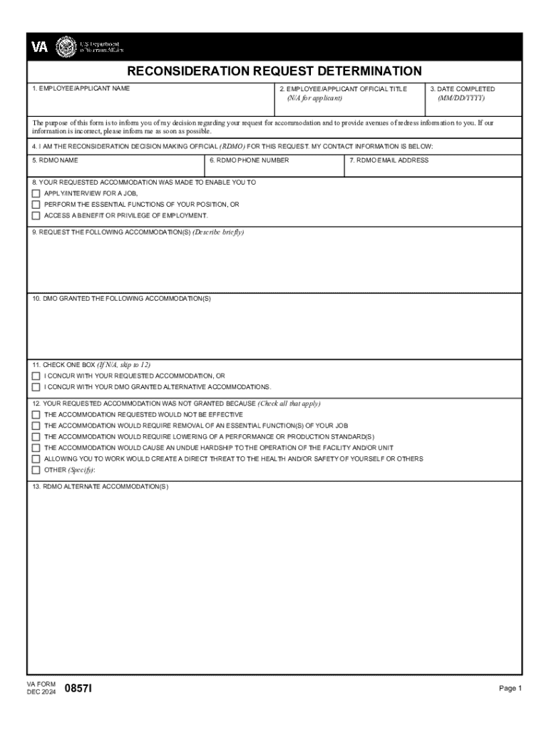Reconsideration Request Determination: Fill out & sign online | DocHub