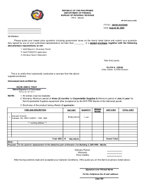 Fillable Online Request for Quotation Fax Email Print - pdfFiller