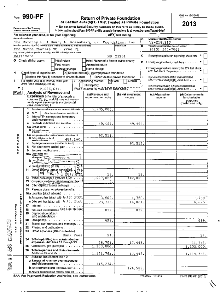 Fillable Online Return of Private Foundation or Section 4947(a)(1) Trust Treated as Private ...