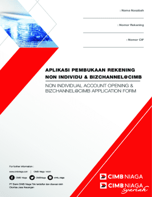 Fillable Online Non Individual Account Opening & Bizchannel@cimb ...