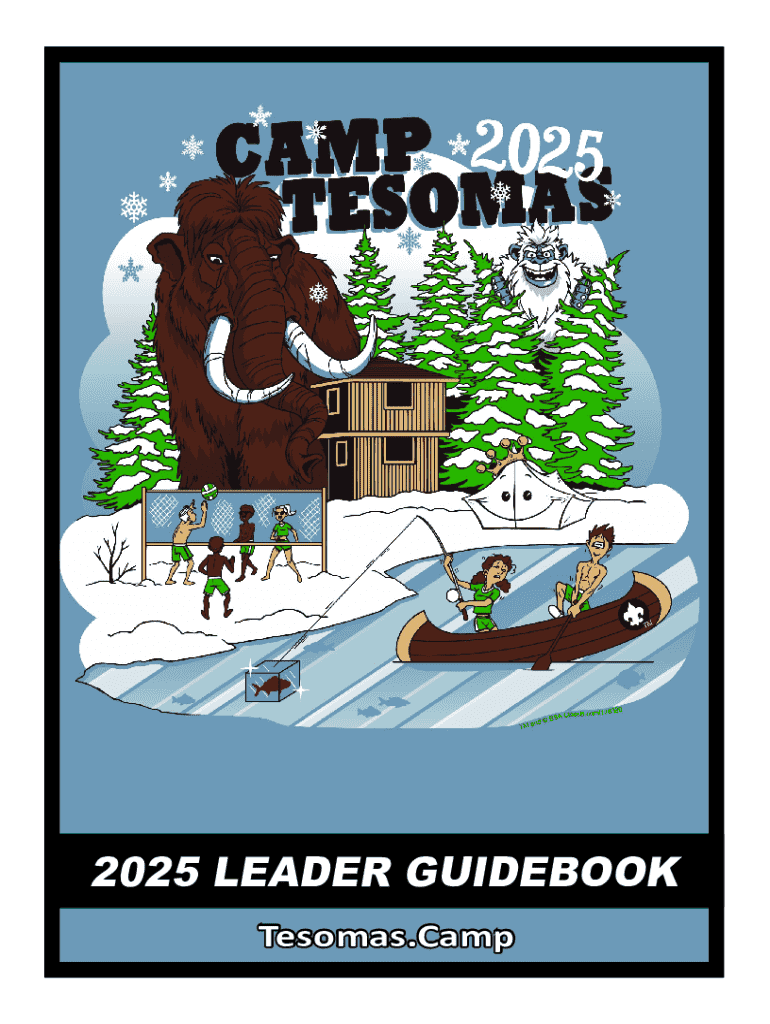 Fillable Online Tesomas Scout Camp 2025 Leader Guidebook Fax Email ...
