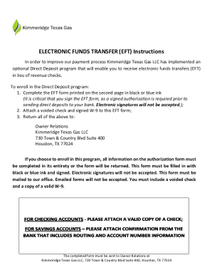 Fillable Online Eft Authorization Instructions Fax Email Print - pdfFiller