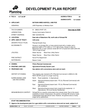 Fillable Online Development Plan Report Fax Email Print - pdfFiller