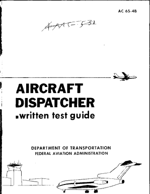 Fillable Online Aircraft Dispatcher Written Test Guide Fax Email Print ...