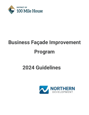 Fillable Online Business Façade Improvement Program 2024 Guidelines Fax ...